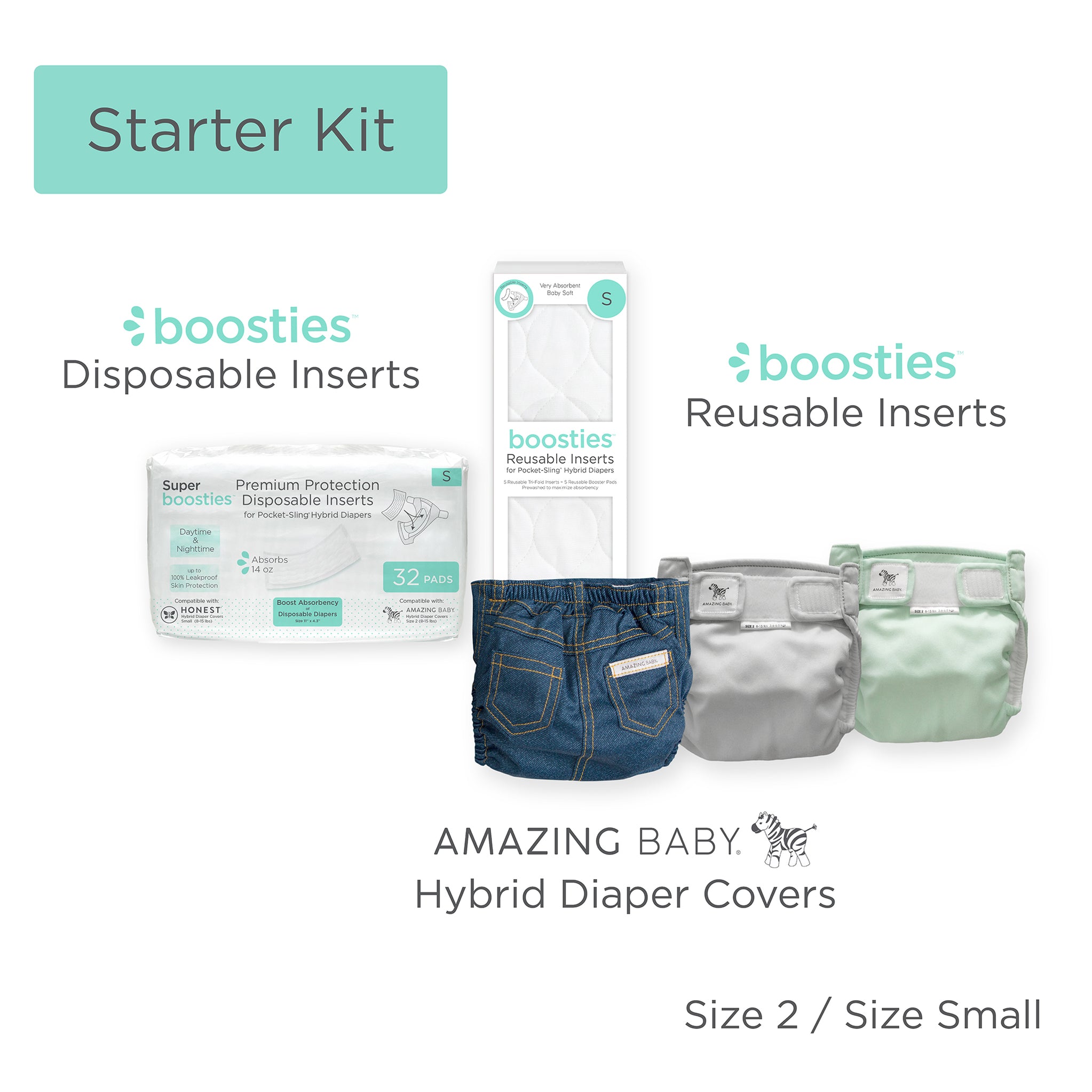 Amazing Baby Smart Nappy Hybrid Diaper Covers – SwaddleDesigns
