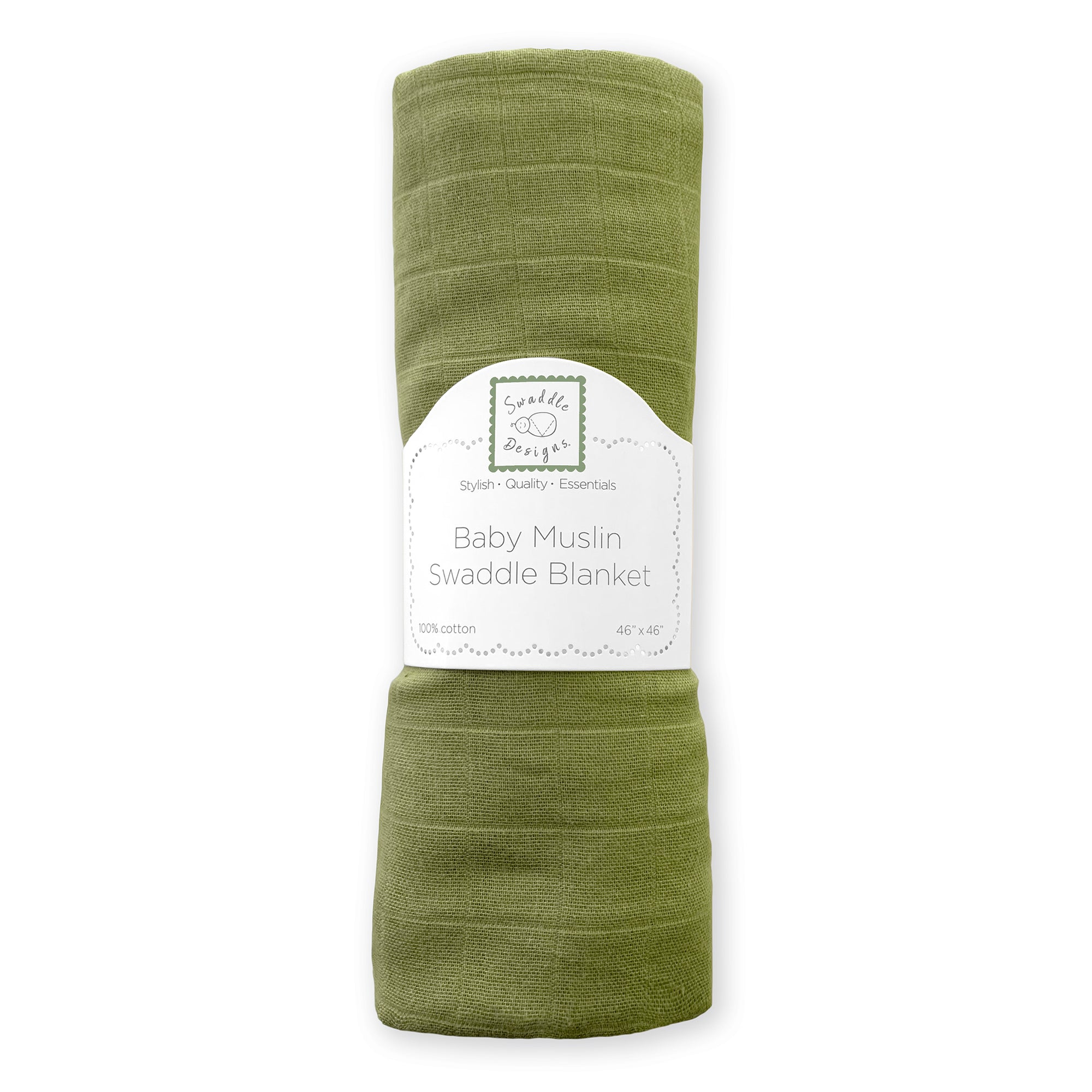 Muslin Swaddle Single - Green Turtle – SwaddleDesigns