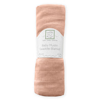 Muslin Swaddle Single - Peach Blush – SwaddleDesigns