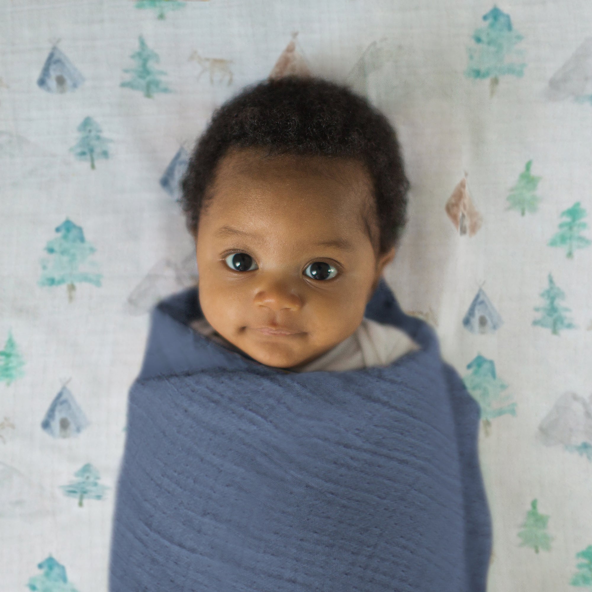 Muslin Swaddle Blankets - set of 3 - Peace in Nature -featuring Waterc ...