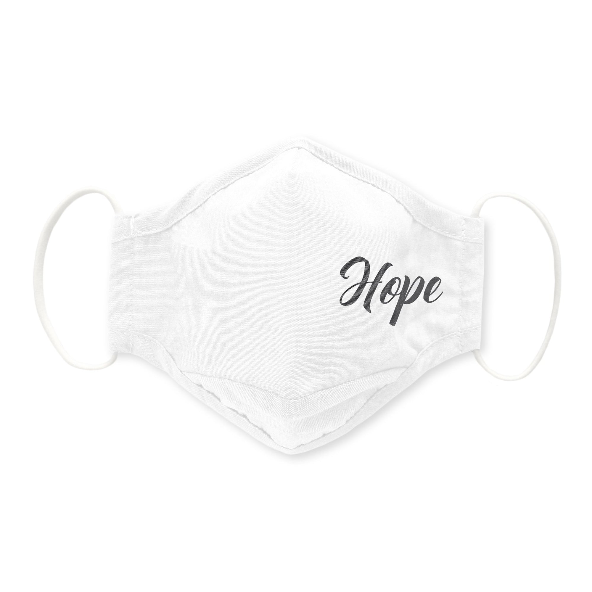 Hope Cotton Cloth Mask - Chambray, White | SwaddleDesigns