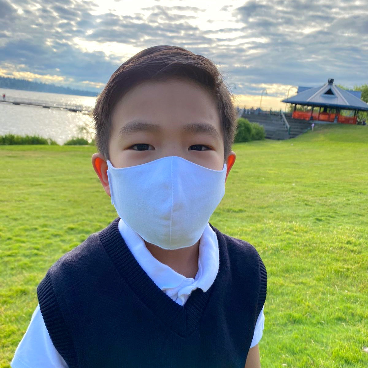 Kids Face Mask, Cloth Non-Medical Mask - Plain Denim – SwaddleDesigns