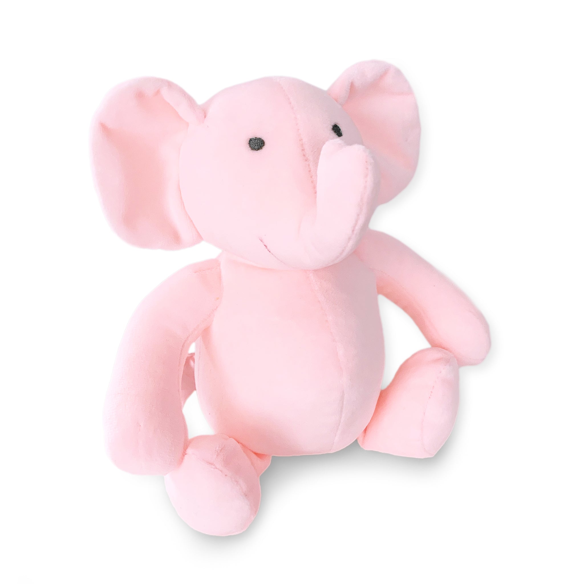 Stuffed Animal Plush Toy - Pastel Pink Baby Elephant – SwaddleDesigns