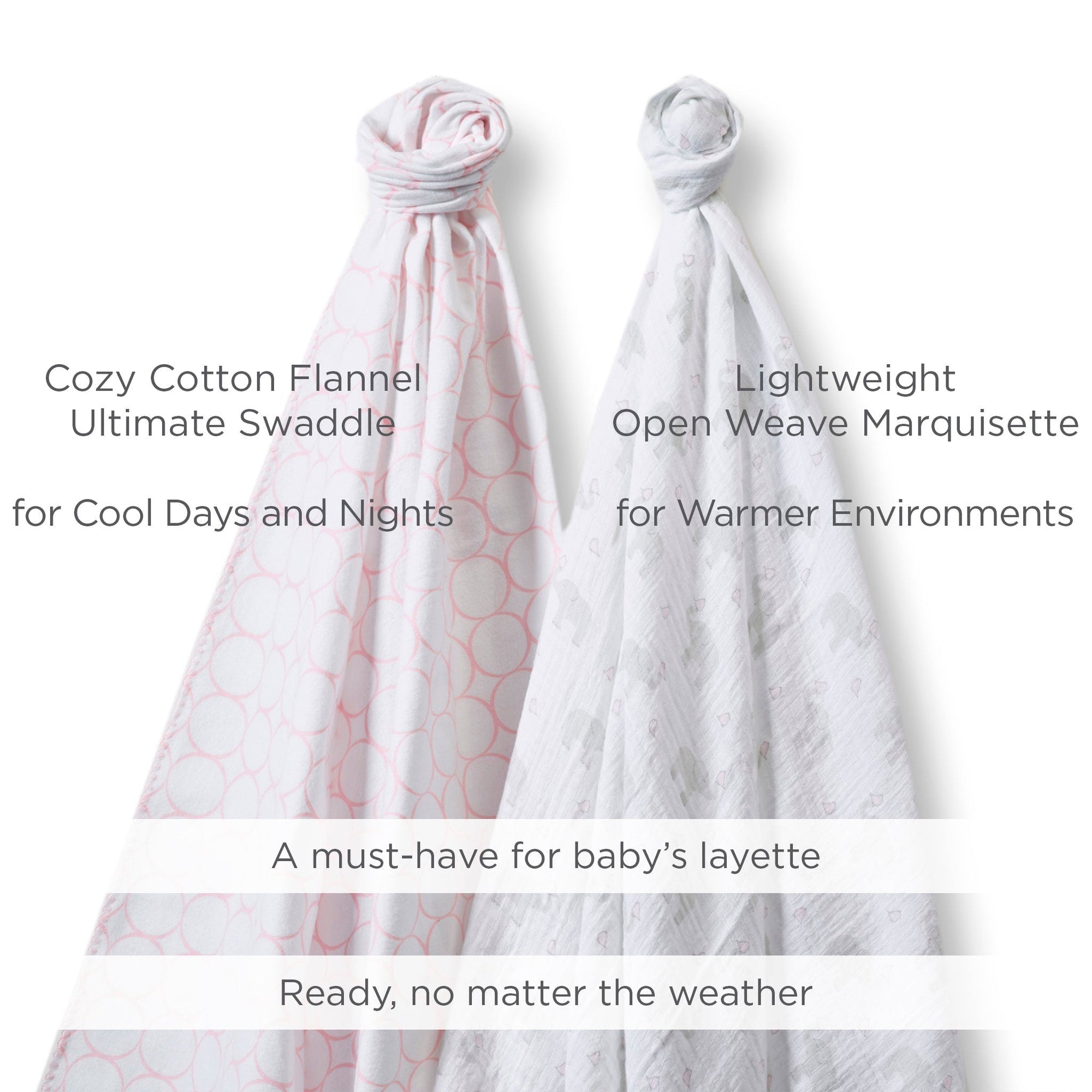 SwaddleDuo - Lavender Mod Circles + Cute & Calm – SwaddleDesigns