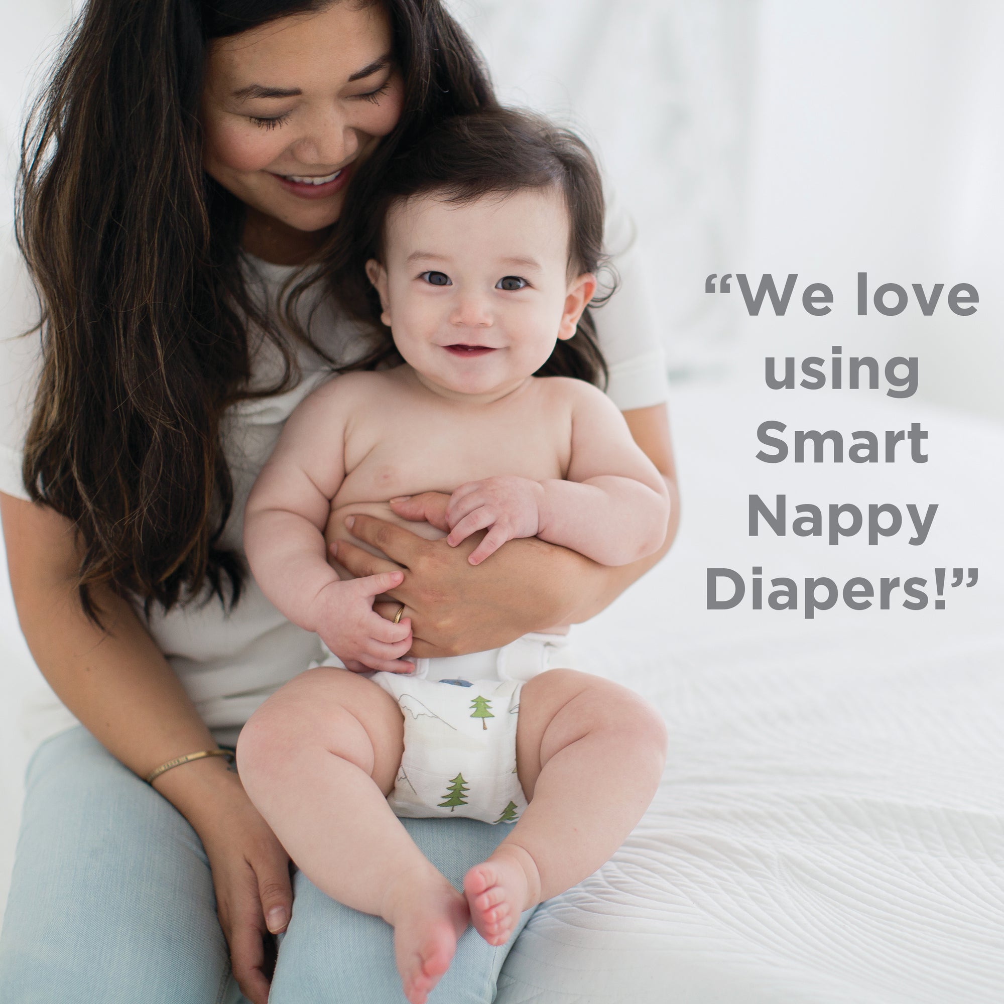 SmartNappy Hybrid Reusable Cloth Diaper - Stars | SwaddleDesigns