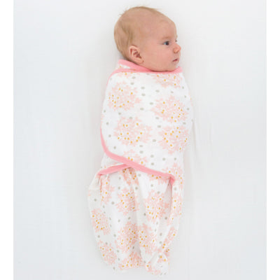 3 Swaddle Wraps - Heavenly Floral, Bella, Tiny Triangles, Pinks with T ...
