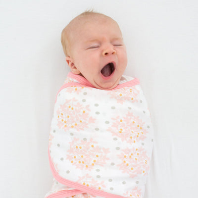 3 Swaddle Wraps - Heavenly Floral, Bella, Tiny Triangles, Pinks with T ...